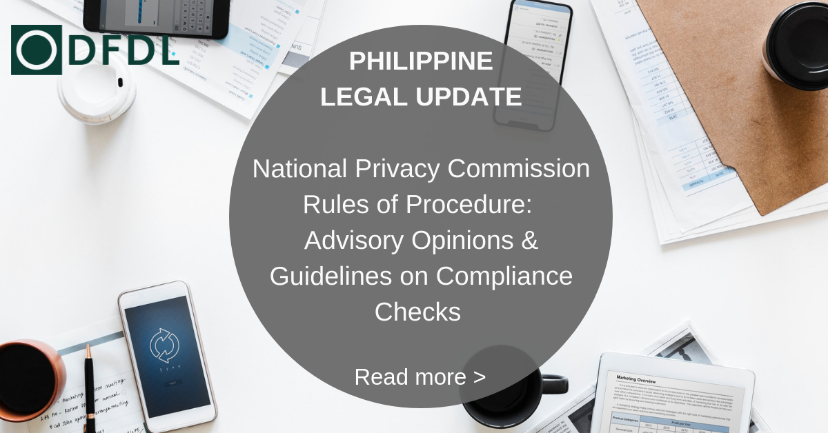 Philippine Legal Alert: National Privacy Commission Rules of Procedure ...
