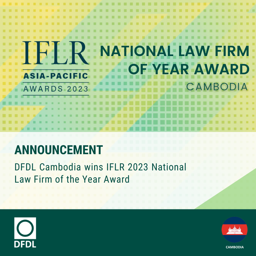 DFDL Cambodia wins IFLR 2023 National Law Firm of the Year Award