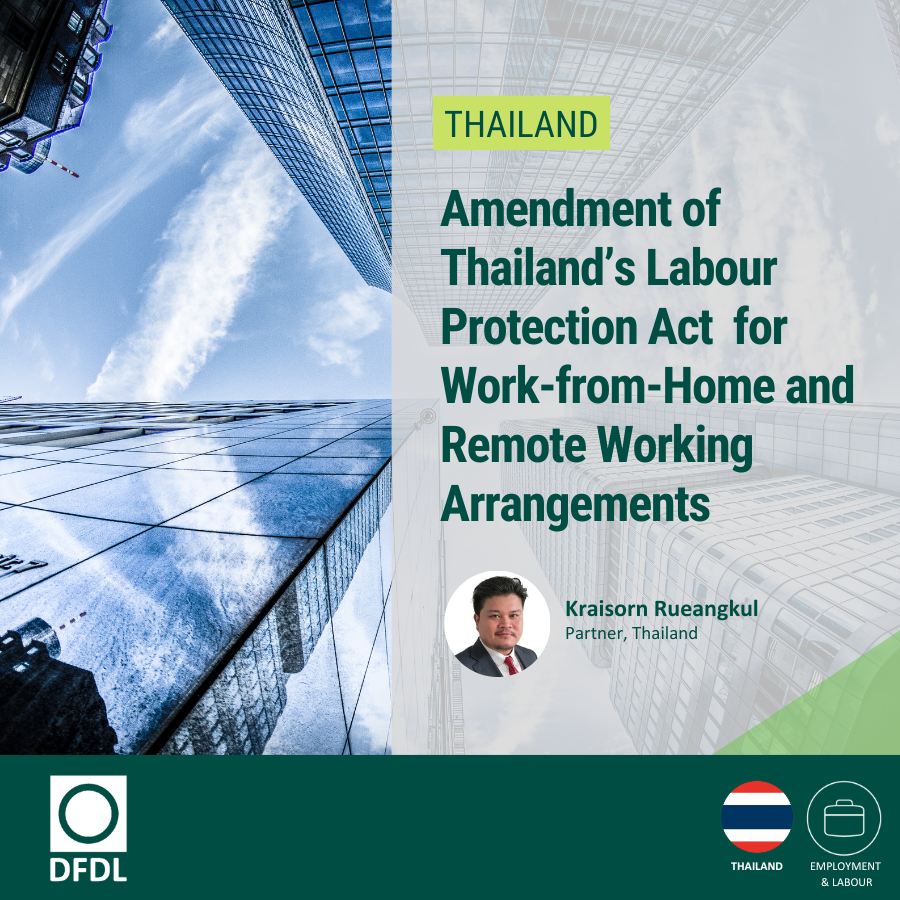 Amendment of Thailand’s Labour Protection Act for Work-from-Home and ...