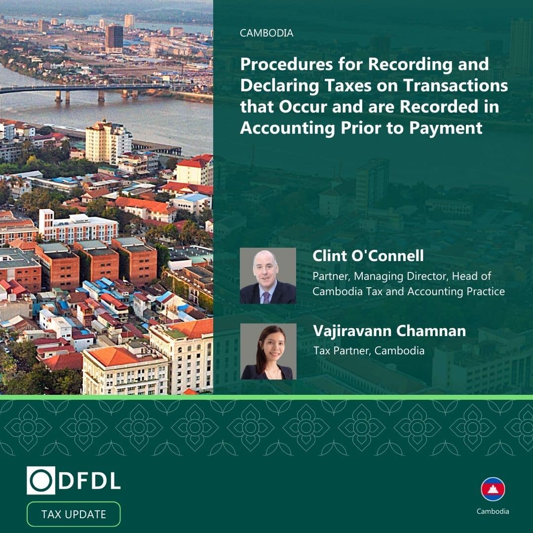 Cambodia Procedures for Recording and Declaring Taxes